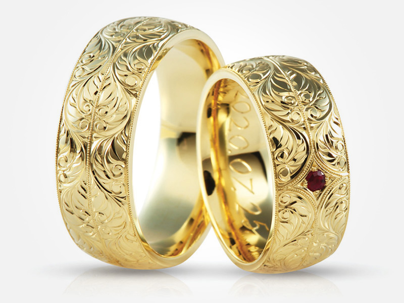 Barocco Wide - wedding ring - Affianced Ékszerészet