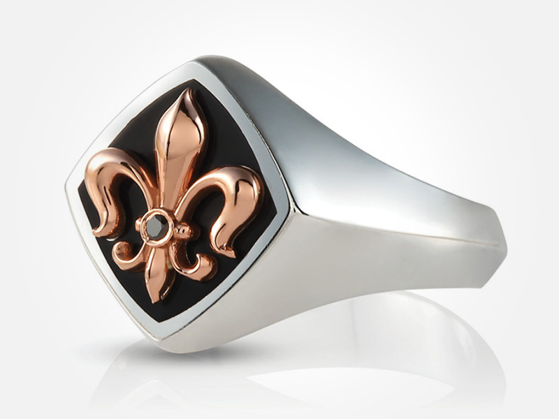 Lord - gold signet ring - Affianced Ékszerészet